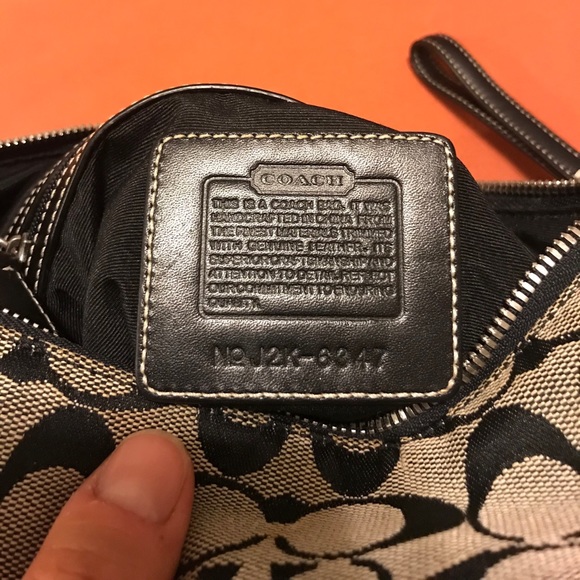 Coach | Bags | Coach Black And Grey Signature Hobo Bag J2k6347 | Poshmark